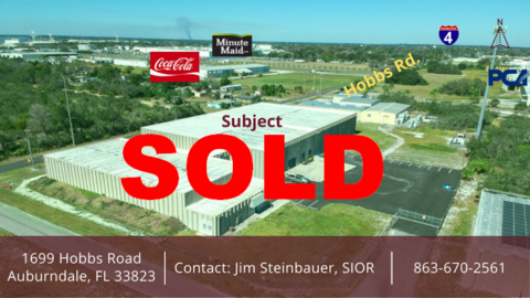 SOLD! 46,000 SQ FT WAREHOUSE IN AUBURNDALE/POLK COUNTY FLORIDA | Steinbauer